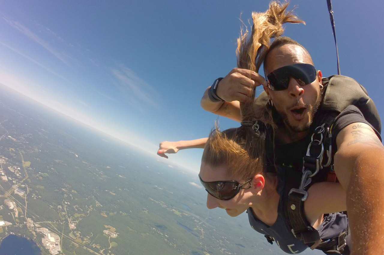 What to do with your hair on a tandem skydive | Skydive Danielson